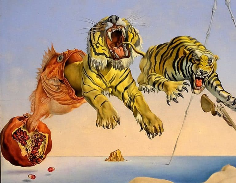 "Dream Caused by the Flight of a Bee" by Salvador Dalí - Analysis