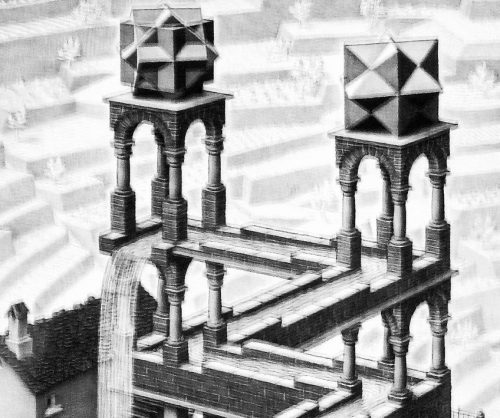 "Waterfall" by M.C. Escher - An Optical Illusion Analysis