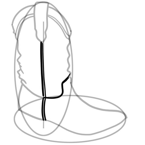 How to Draw a Cowboy Boot - Sketching Western Wear