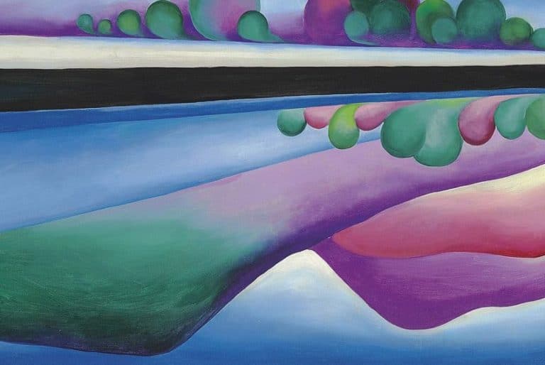 "Lake George Reflection" by Georgia O'Keeffe - A Painting Analysis