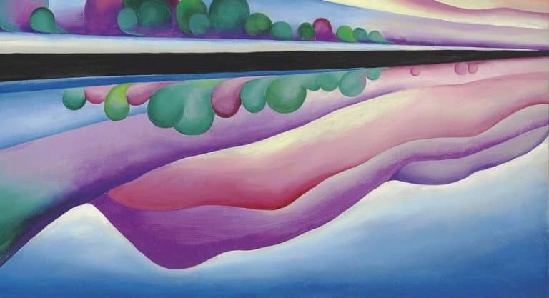 "Lake George Reflection" by Georgia O'Keeffe - A Painting Analysis