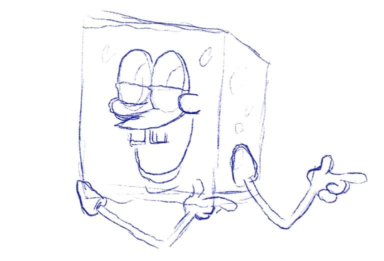 How to Draw SpongeBob - An Easy Cartoon Drawing Guide