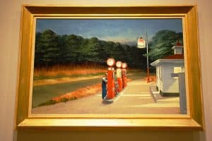 "Gas" by Edward Hopper - Capturing a Moment in Time