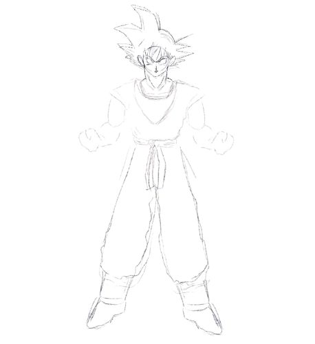How to Draw Son Goku - An Easy Comic Drawing Tutorial