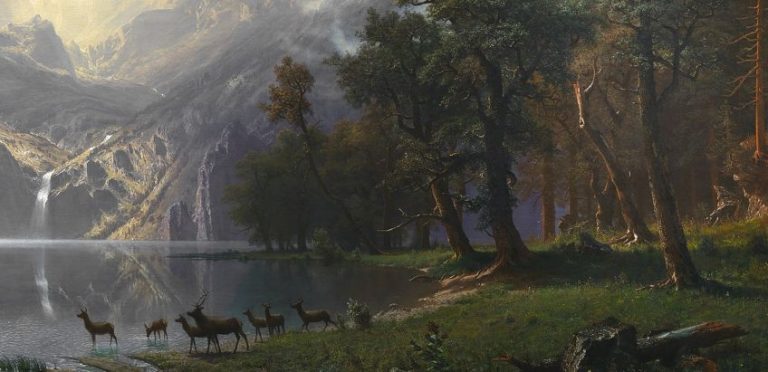 "Among the Sierra Nevada, California" by Albert Bierstadt - A Look