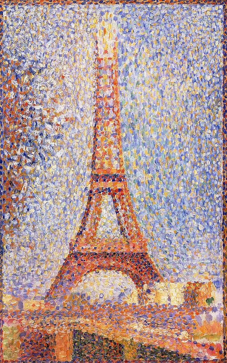 "The Eiffel Tower" by Georges Seurat - Strokes of Brilliance