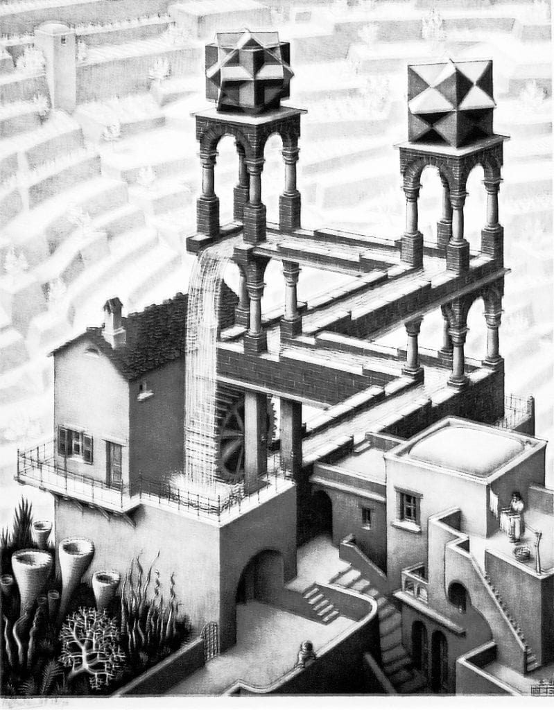 "Ascending and Descending" by Maurits Cornelis Escher