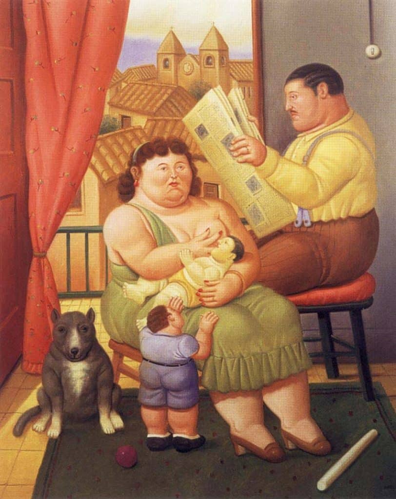 "A Family" by Fernando Botero - The Playful World of Botero