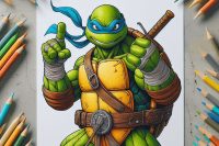 Ninja Turtle Coloring Pages - 32 Free Sheets to Color