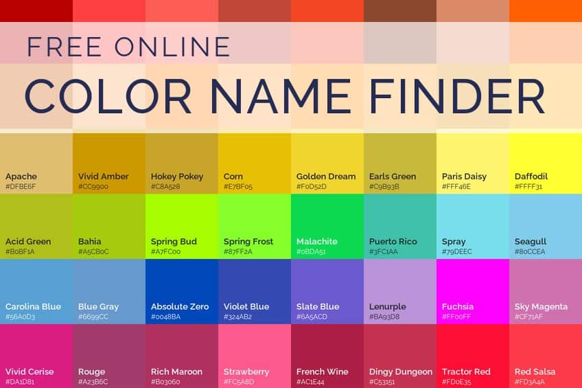Color Name Finder: Name Any HEX, RGB, or Photo Color